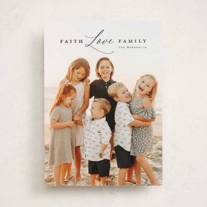 Happy Faith Family Christmas Photo Cards by Carolyn MacLaren | Minted
