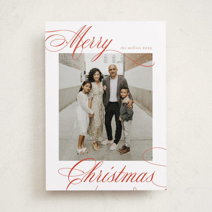 Merry Script Christmas Photo Cards by Nicole Walsh | Minted