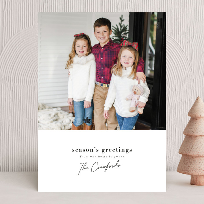 Signature Greeting Christmas Photo Cards by Meggy Masters | Minted