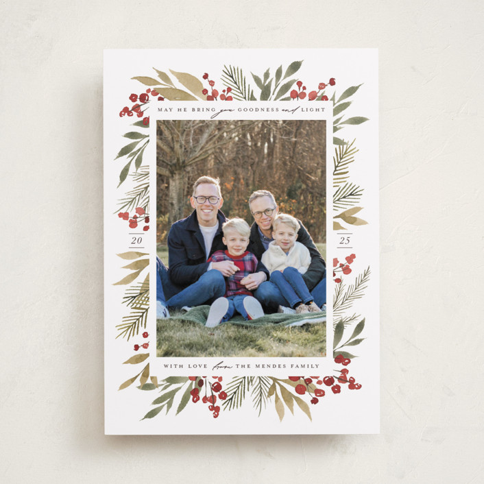 Goodness ~ Light Christmas Photo Cards by Wildfield Paper Co | Minted