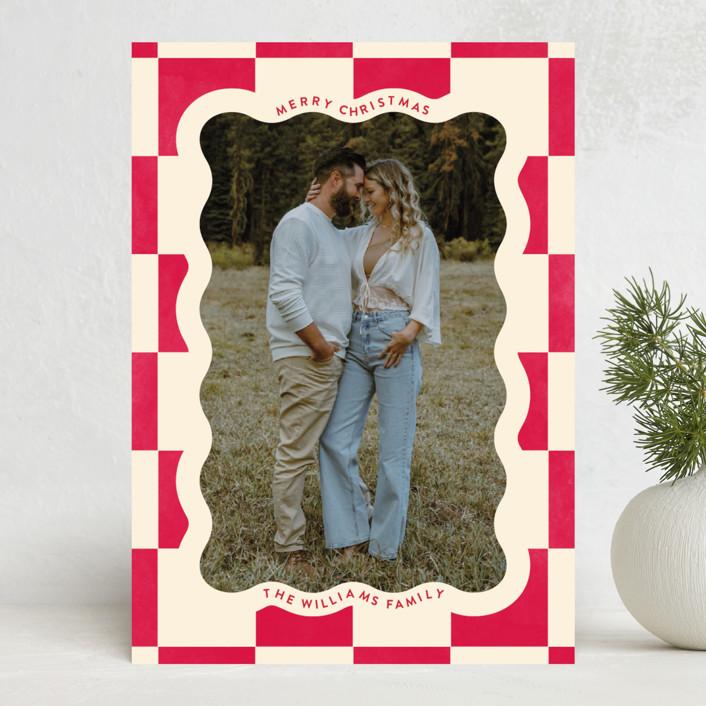 Christmas Check Christmas Photo Cards by Robert and Stella | Minted