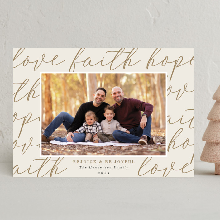 Scripted Christmas Photo Cards by Oma N. Ramkhelawan | Minted