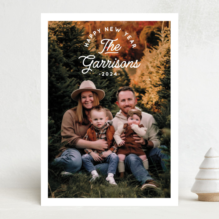 Modern Badge Christmas Photo Cards by Jessie Steury | Minted