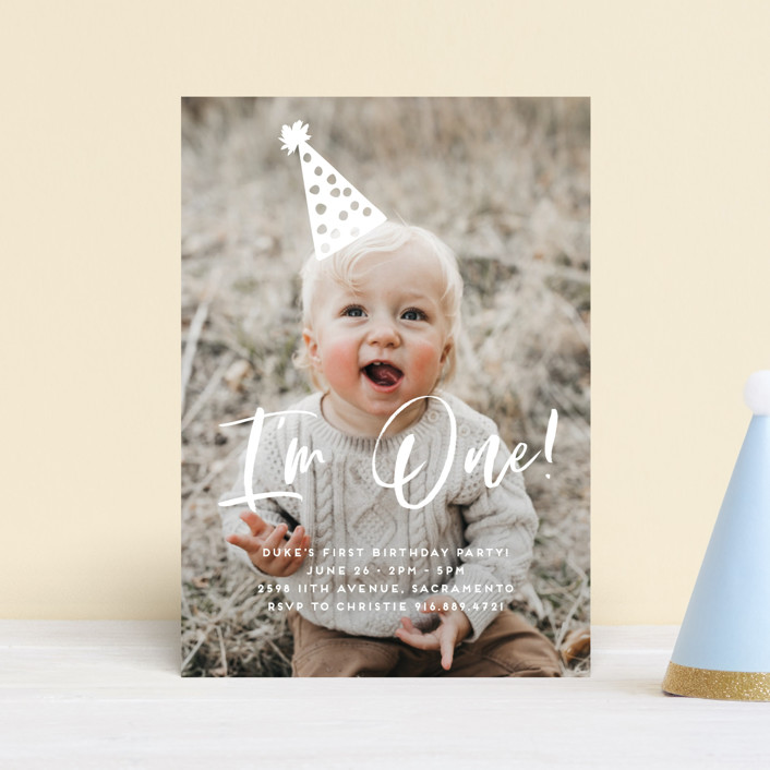 Hats off Petite Children's Birthday Party Invitations by Christie ...