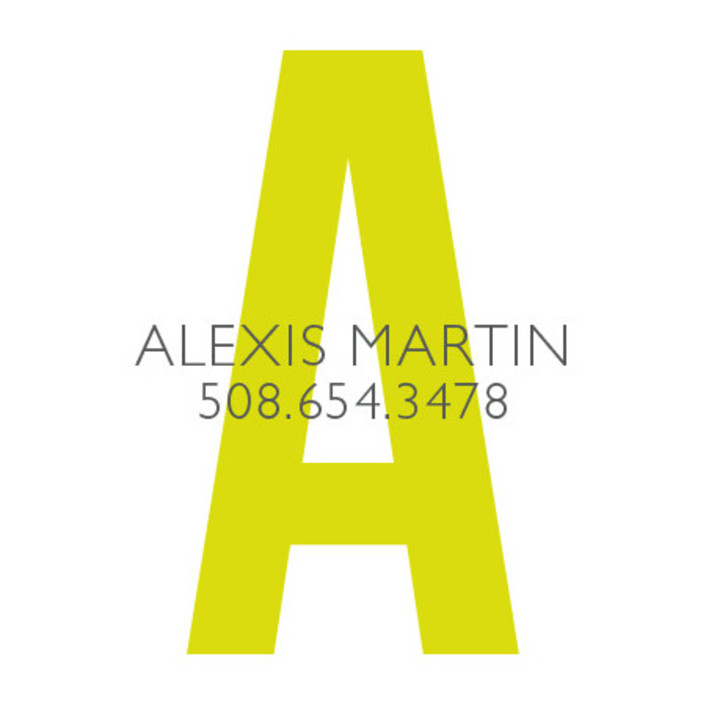 MODERN MONOGRAM Custom Name Labels by Chelsey Scott | Minted