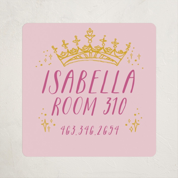Royal Highness Custom Name Labels by Shiny Penny Studio | Minted