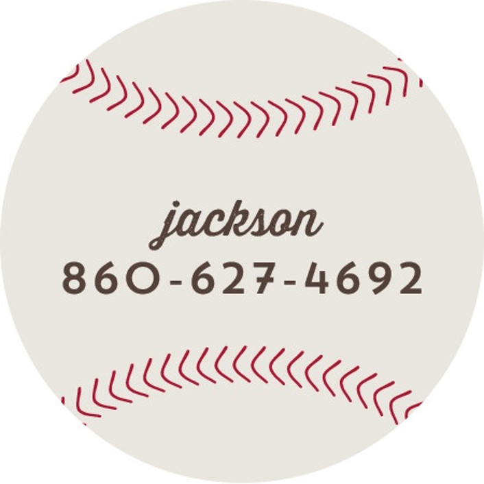 Home Run Custom Name Labels by Sarah DeWitt | Minted