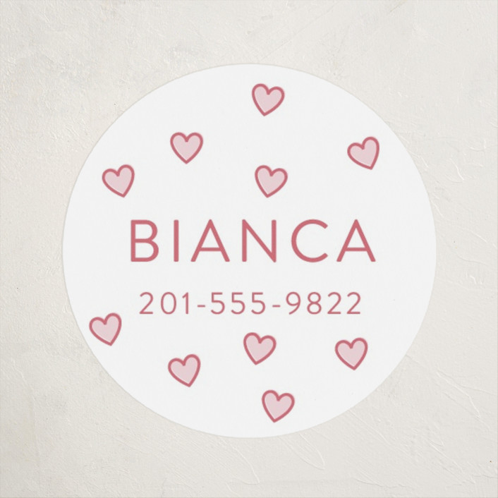 Little Sweetheart Custom Name Labels by Angela Garrick | Minted