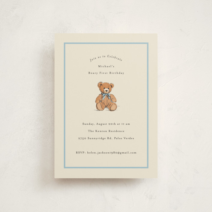 Antique Teddy Bear Children's Birthday Party Postcards by Becky Nimoy ...