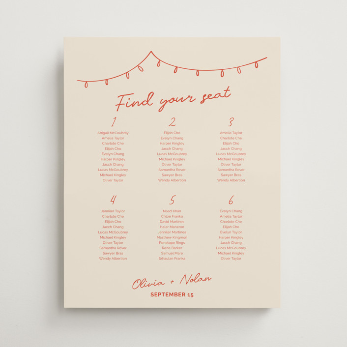 Party On! Custom Seating Charts by Zove Ahhh | Minted