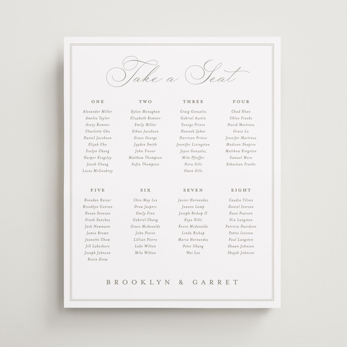 Overlapping Custom Seating Charts by Amy Kross | Minted