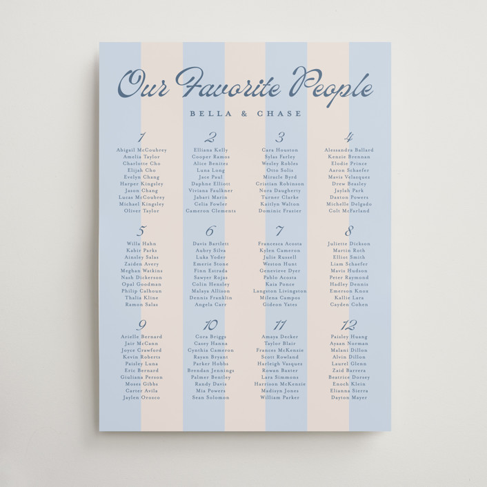 darby Custom Seating Charts by Susan Asbill | Minted