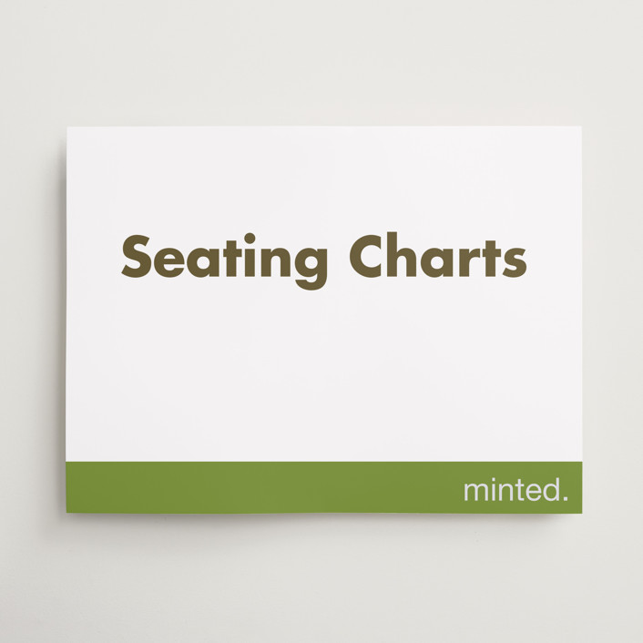 Landscape Custom Custom Seating Charts by Minted Custom | Minted