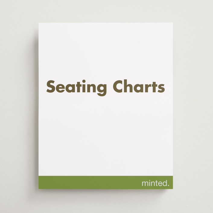 Portrait Custom Custom Seating Charts by Minted Custom | Minted