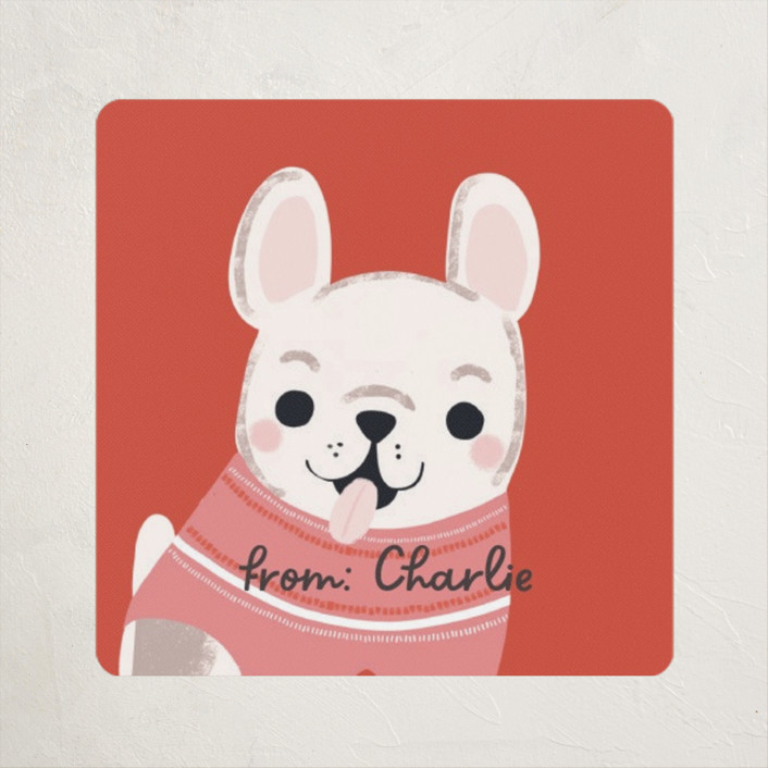 Yappy V-Day! Custom Stickers by Itsy Belle Studio | Minted