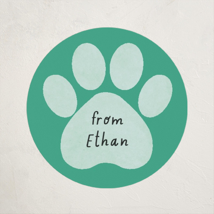 Pawsitively Awesome Custom Stickers by Randi Cirelli | Minted