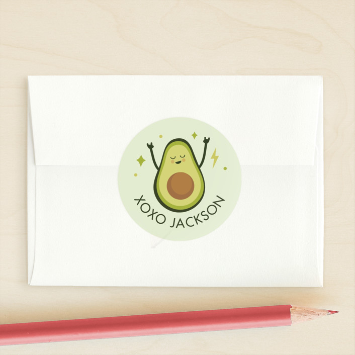 guac on! Custom Stickers by Tennie and Co. | Minted