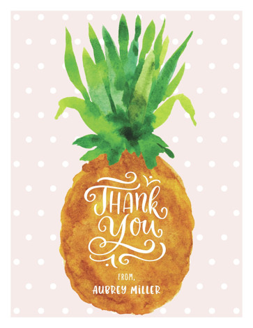 Be A Pineapple Childrens Birthday Party Thank You Cards by Laura Bolter ...