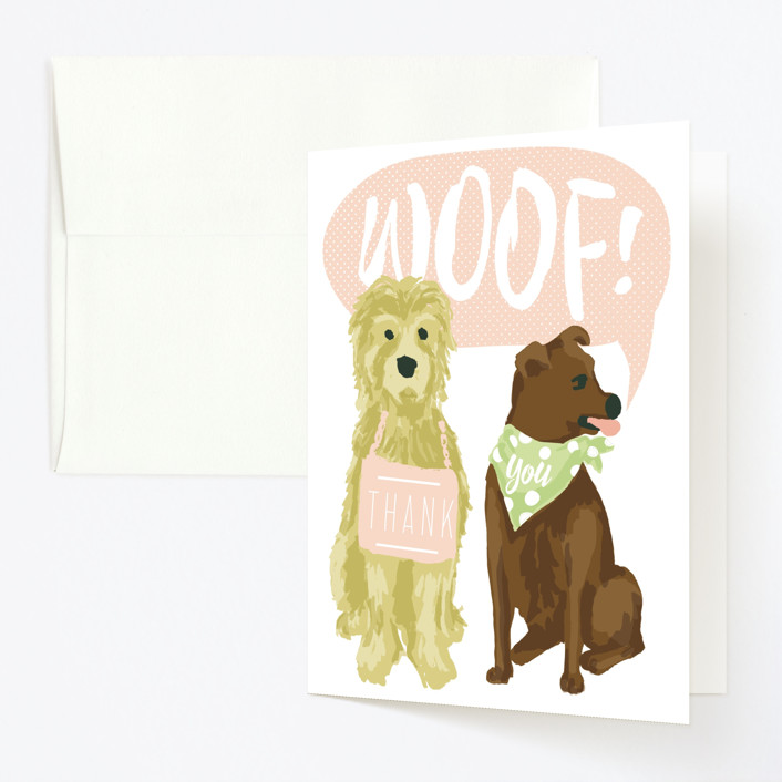 Puppy Line-Up Children's Birthday Party Thank You Cards by Shiny Penny ...