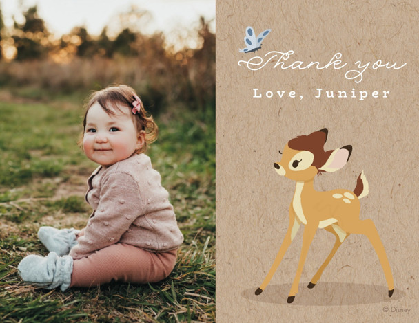 Disney's Bambi Our Deerest Children's Birthday Party Thank You Cards by ...