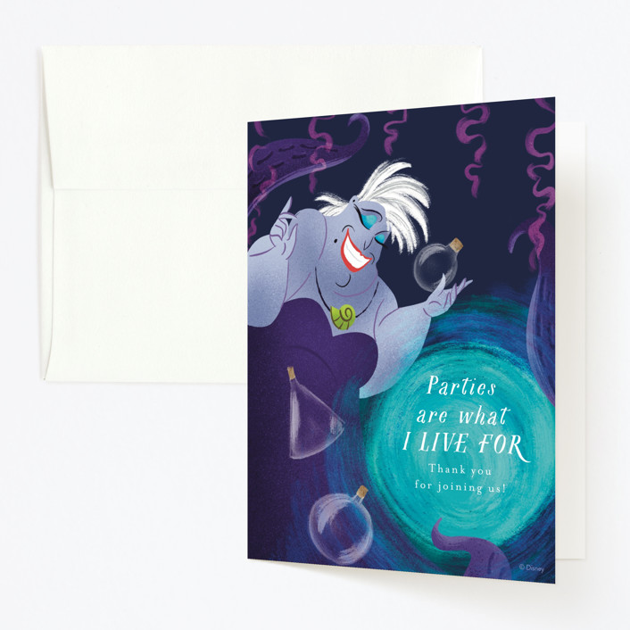 Disney's Ursula Magic Spell Children's Birthday Party Thank You Cards ...