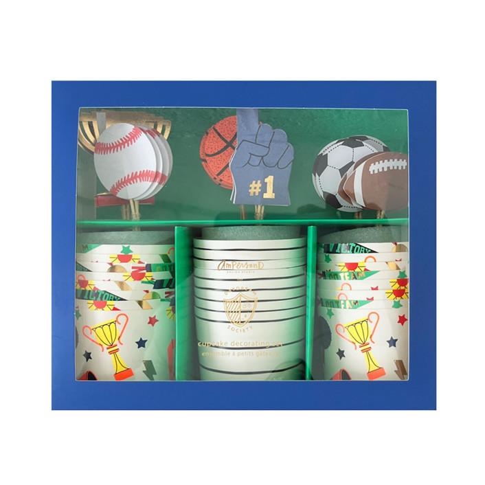 Good Sport Cupcake Decorating Set Party Baking Cups by Jollity and Co ...