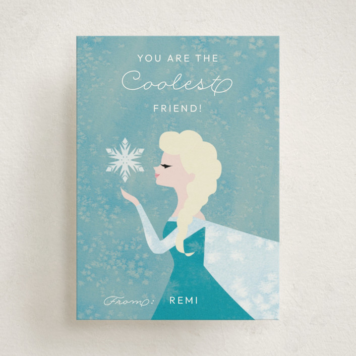 Disney's Elsa Snowflake Valentine Classroom Valentine's Day Cards by ...