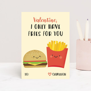 Fries with that? Classroom Valentine's Day Cards... | Minted