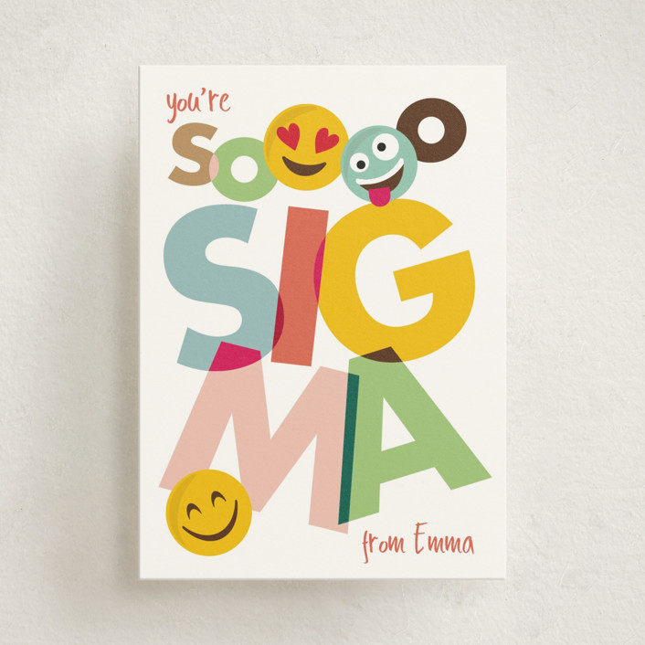 So Sigma Classroom Valentine's Day Cards by Caroline Harberd | Minted