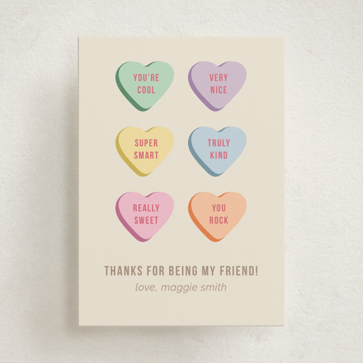 Conversation Heart Compliments Classroom Valentine's Day Cards by ...