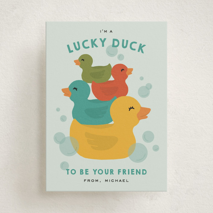 Rubber Ducks Classroom Valentine's Day Cards by Michelle Taylor | Minted