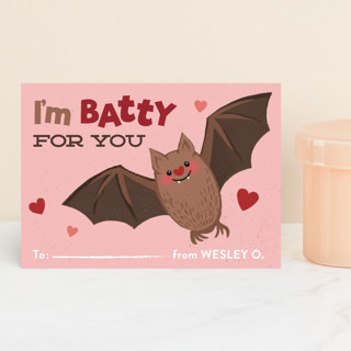 Batty Classroom Valentine's Day Cards by Jessica O... | Minted