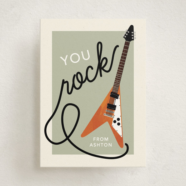 You Rock! Classroom Valentine's Day Cards by Calee A.H. Cecconi | Minted