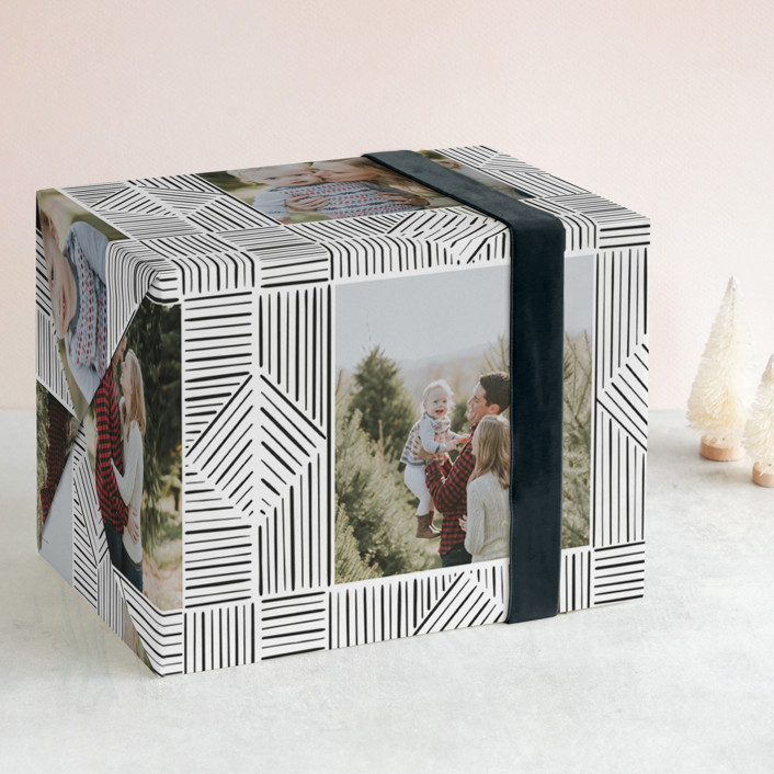 line doodle photo frames Personalized Wrapping Paper Sheets by Leanne ...
