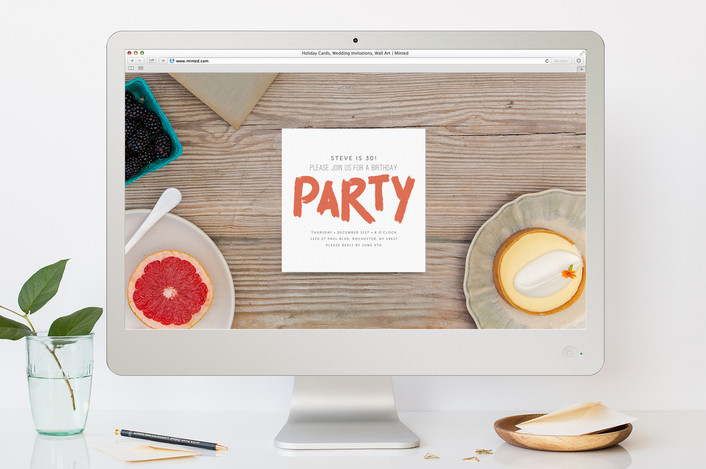 Painted Party Birthday Party Online Invitations... | Minted