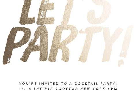 Bold Lets Party! Cocktail Party Online Invitations... | Minted