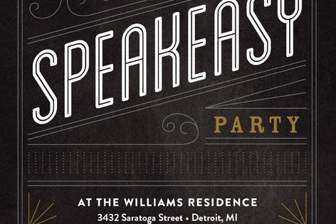 Secret Speakeasy Cocktail Party Online Invitations... | Minted