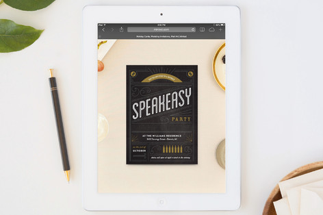 Secret Speakeasy Cocktail Party Online Invitations... | Minted