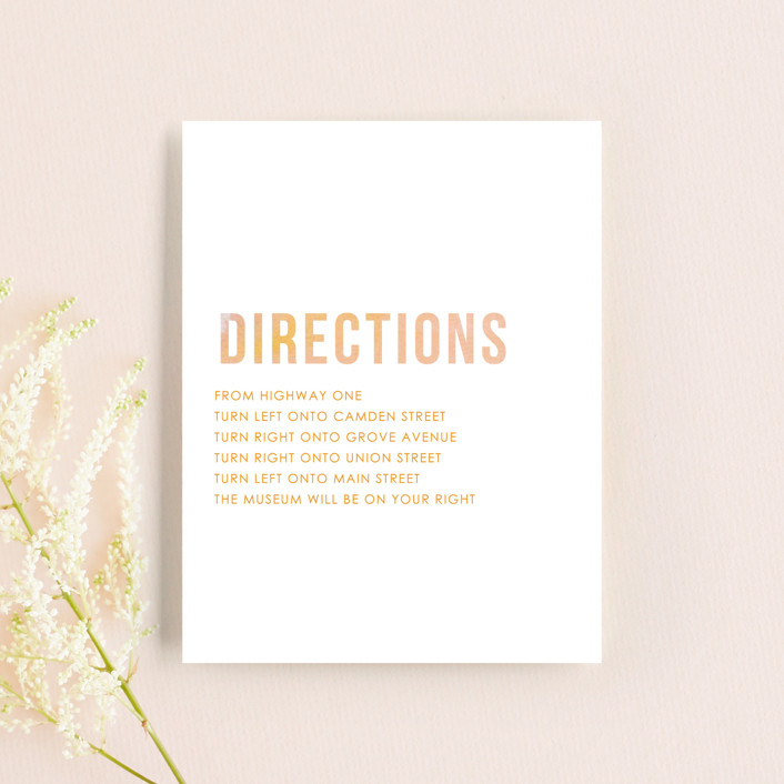 Ombre Direction Cards by Dean Street | Minted