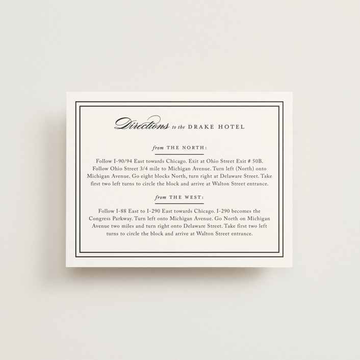 Eloquence Direction Cards by Kimberly FitzSimons | Minted