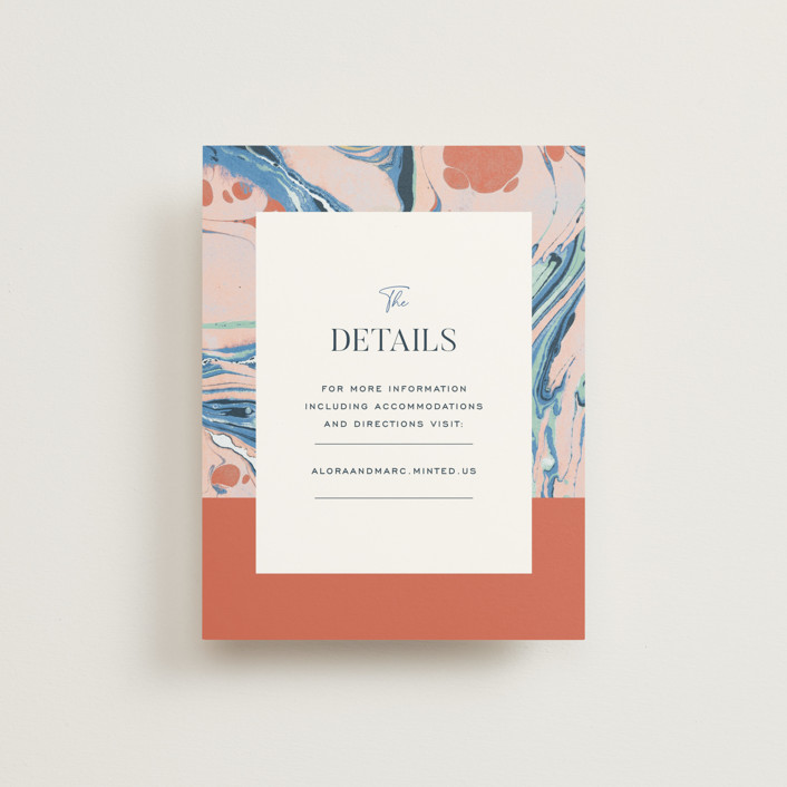 Mod Marble Direction Cards by A Real Peach Studio | Minted