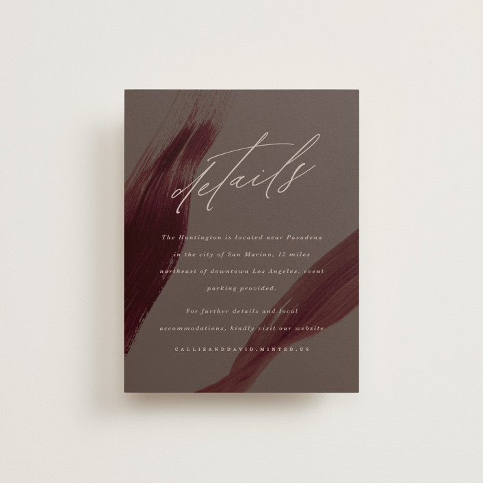 Garnet Direction Cards by Olivia Kanaley Inman | Minted