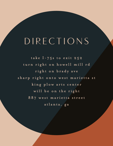 Bold Geometric Direction Cards by Morgan Kendall | Minted