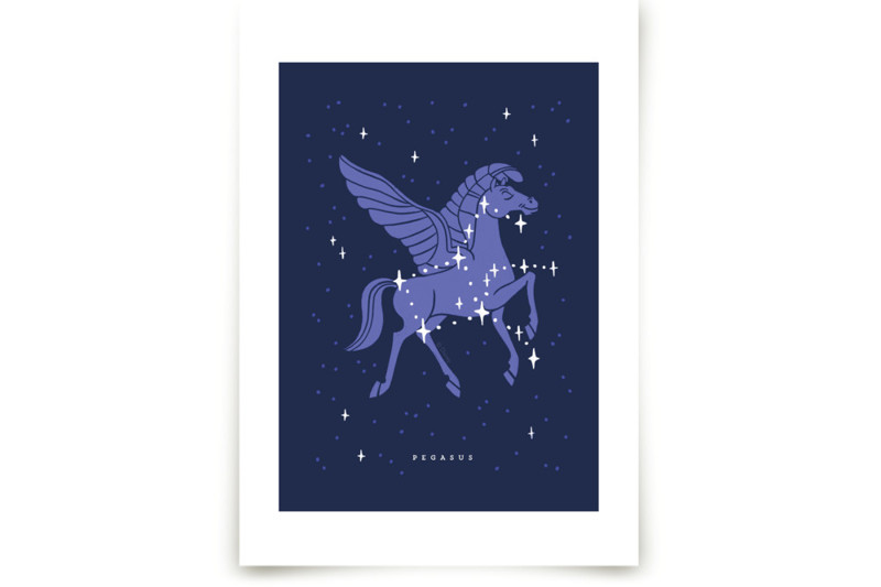 Disney's Pegasus Stars Are Born Disney Art Prints by Rebecca Smith | Minted