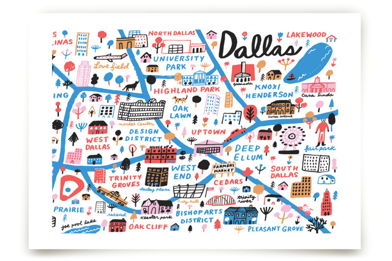 I Love Dallas Fine Art Prints by Jordan Sondler | Minted