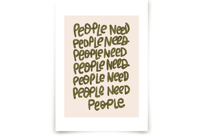 People Need People Fine Art Prints by Lissabeth Anglin | Minted