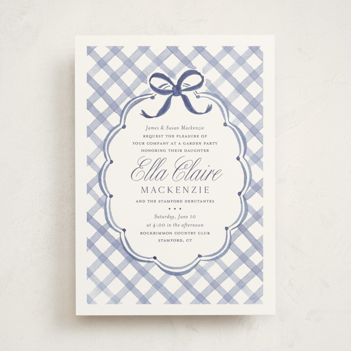 Lattice Debutante Party Invitations by Meagan Christensen | Minted