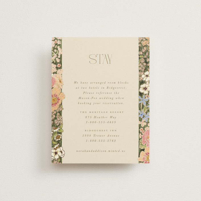 In The Garden Foil-Pressed Direction Cards by Leah Bisch | Minted