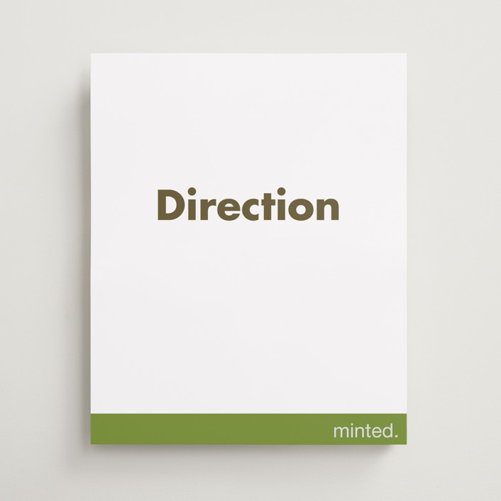 Portrait Direction Signs by Minted | Minted