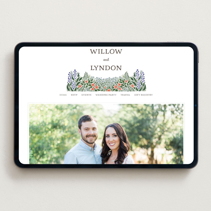 Nature's Chapel Wedding Website by Paper Sun Studio | Minted